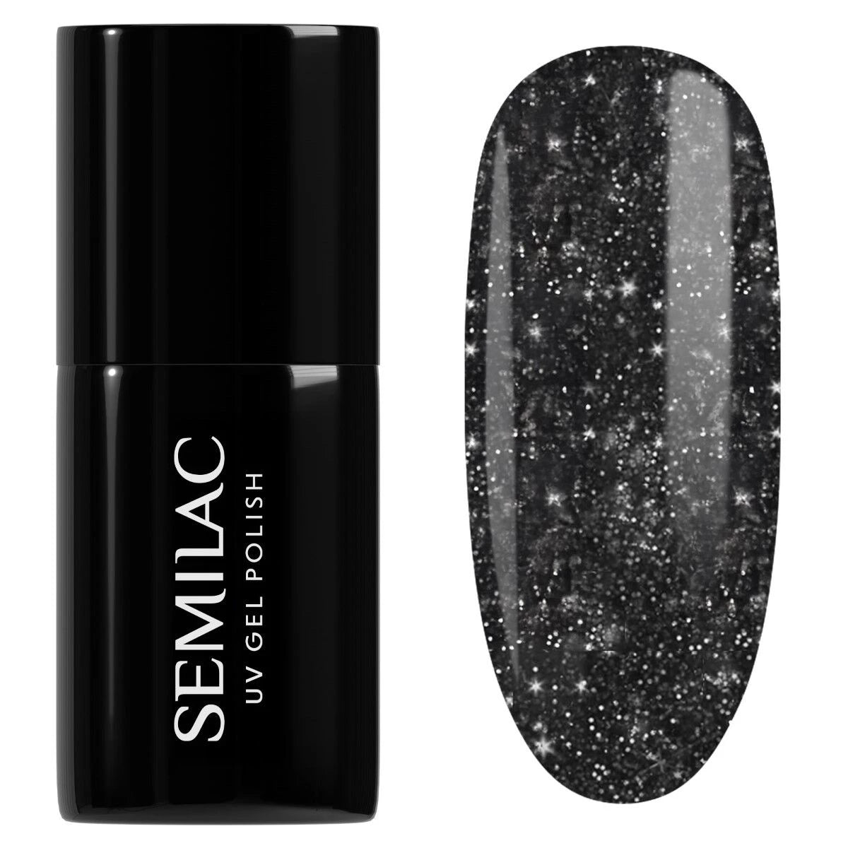 394 Sparkling Midnight Date - Semilac Soak Off Gel / Hybrid Nail Polis ...